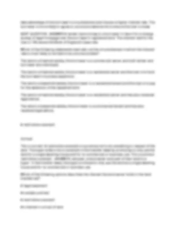 Land Law MCQs Exam With Questions And 100% Verified Detailed Answers ...