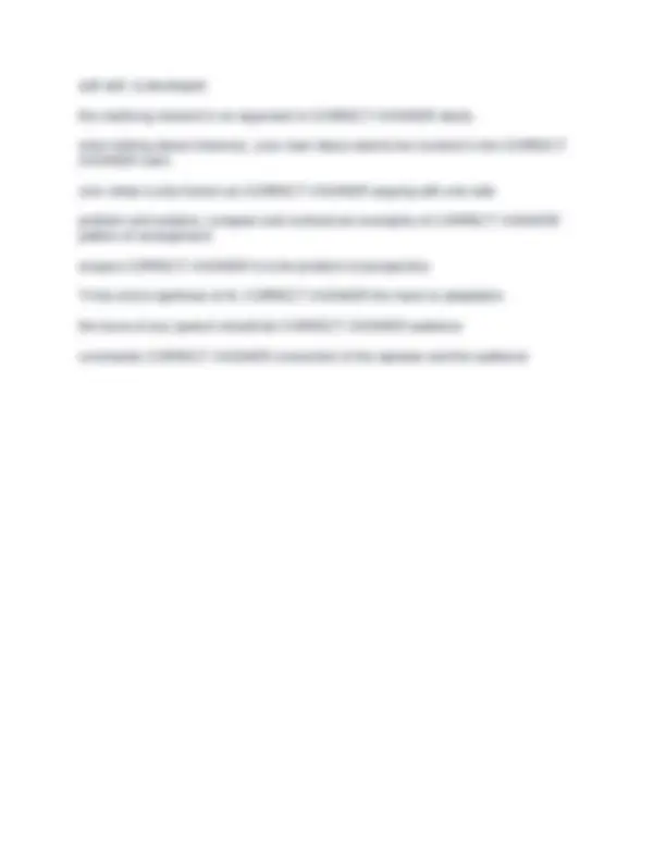 IU Speech Midterm Questions and Answers: A Guide to Persuasive ...