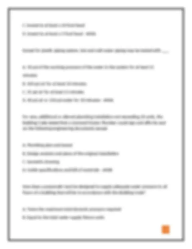 MASTER PLUMBER PAST BOARD EXAM QUESTIONS SET 4 2024-2025. QUESTIONS ...