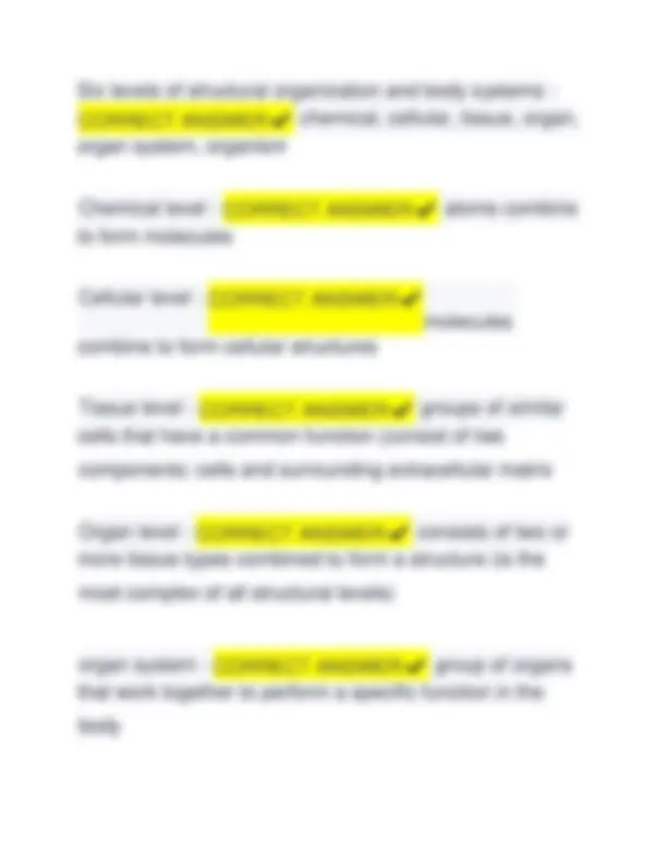 BIOD 151 Final Exam 2025 - Portage Learning: Human Anatomy and ...