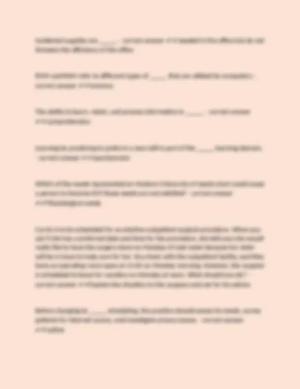 Medical Assisting Final Exam Review: Questions and Answers | Exams ...