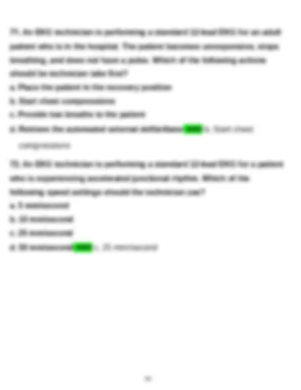 NHA NOW EKG Technician Practice Test: Questions and Answers (Verified ...