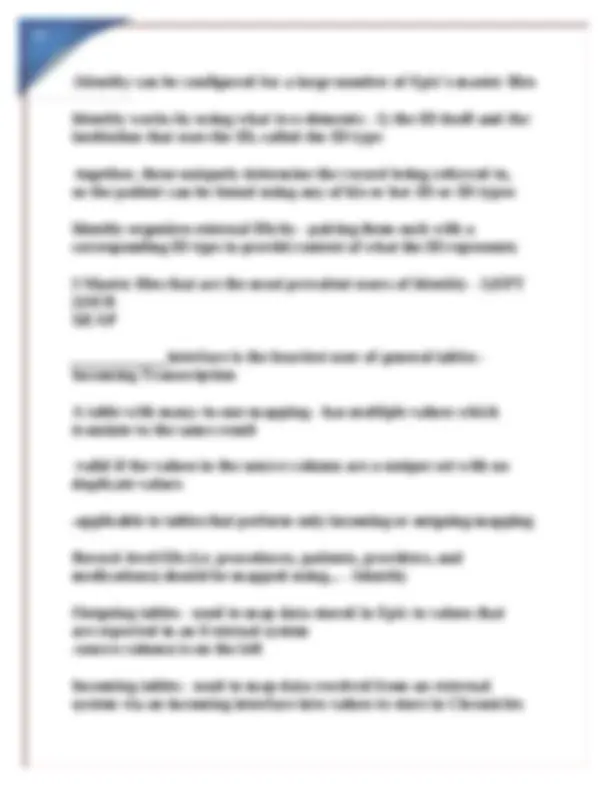 Epic Bridges Exam Guide: Interface Message Flow and Processing | Exams Nursing | Docsity