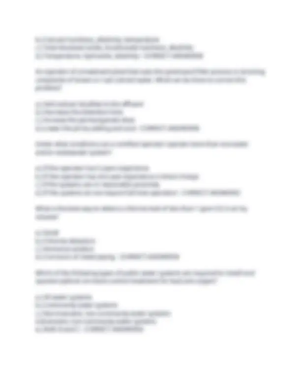 Grade 4 Water Treatment Exam Prep with Correct Answers | Exams Advanced ...