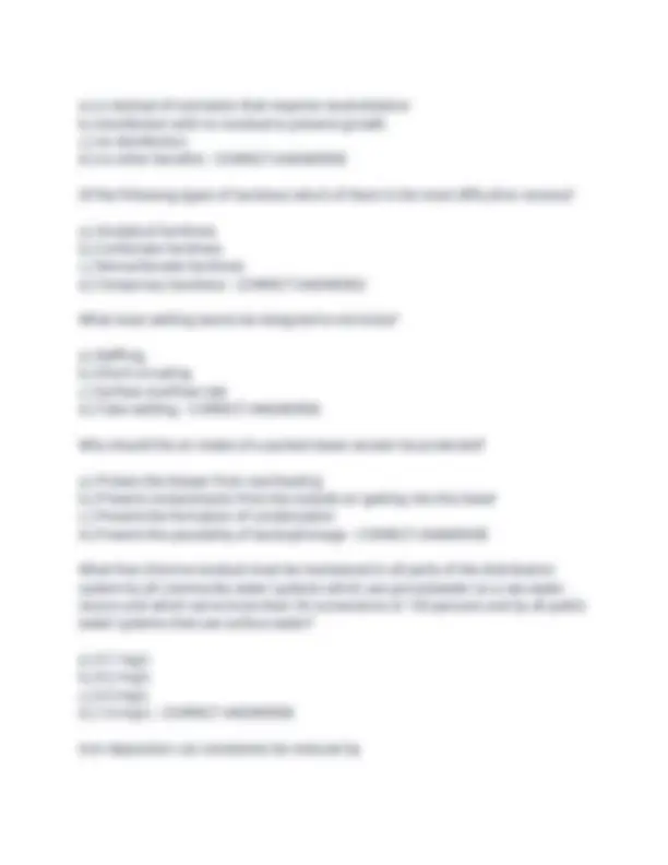 Grade 4 Water Treatment Exam Prep with Correct Answers | Exams Advanced ...