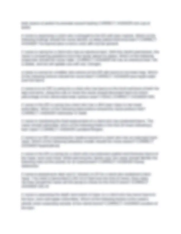 EATERY AND MET MOD3 QUESTIONS WITH CORRECT ANSWERS | Exams Nursing | Docsity