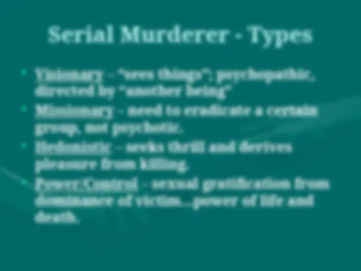 Serial Killers: Exploring the Mind of a Killer - Forensic Psychology ...