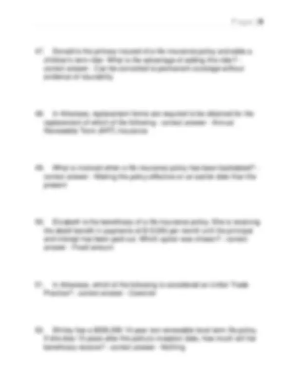 Arkansas Life Insurance Exam 2025: Questions and Verified Solutions ...