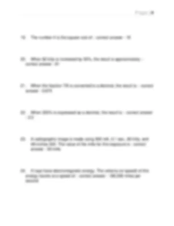 Basic X-Ray Machine Operator 2025: Questions and Verified Solutions ...