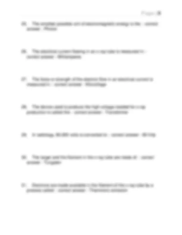 Basic X-Ray Machine Operator 2025: Questions and Verified Solutions ...