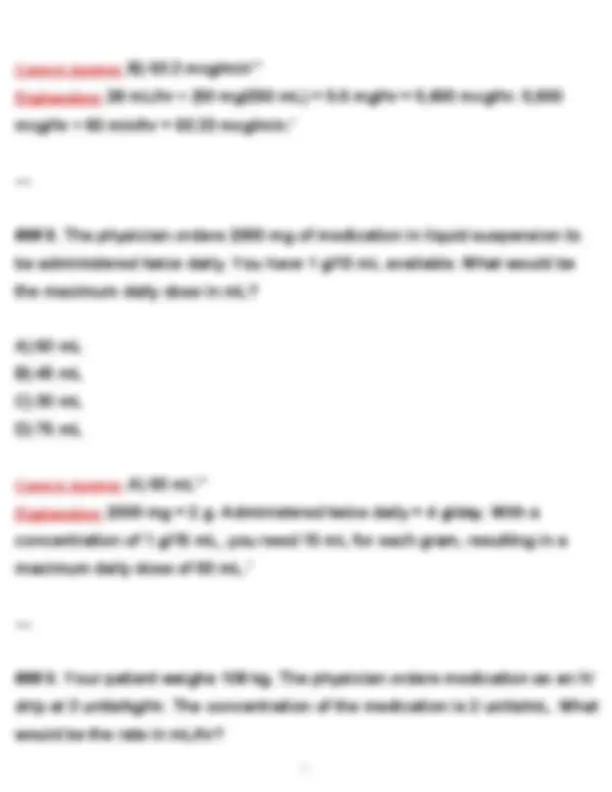 Relias RN Advanced Math Assessment A Test (2025/2026) Most ...