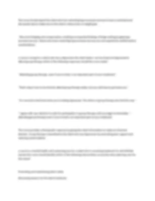 Mental Health Final Quiz: Multiple Choice Questions and Answers | Exams ...