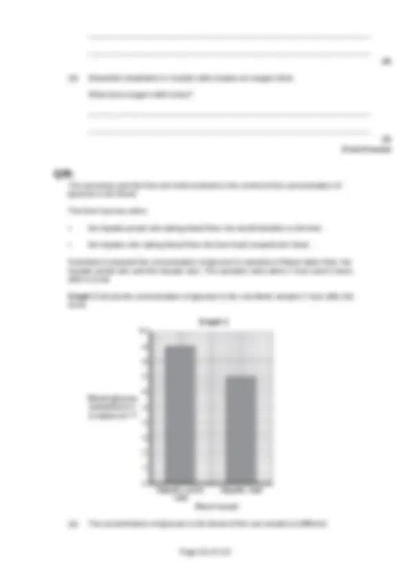 all homeostasis questions from all past papers | Exams Biology | Docsity