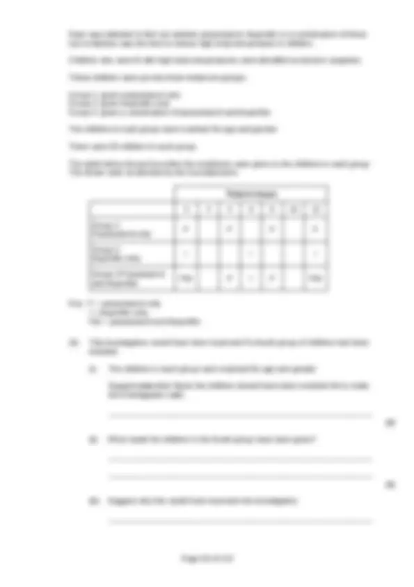all homeostasis questions from all past papers | Exams Biology | Docsity
