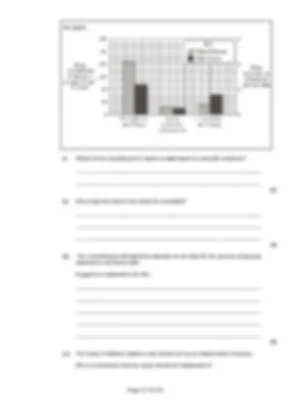 all homeostasis questions from all past papers | Exams Biology | Docsity