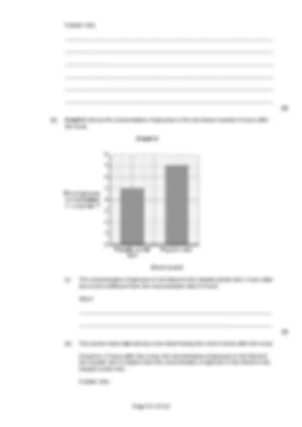 all homeostasis questions from all past papers | Exams Biology | Docsity