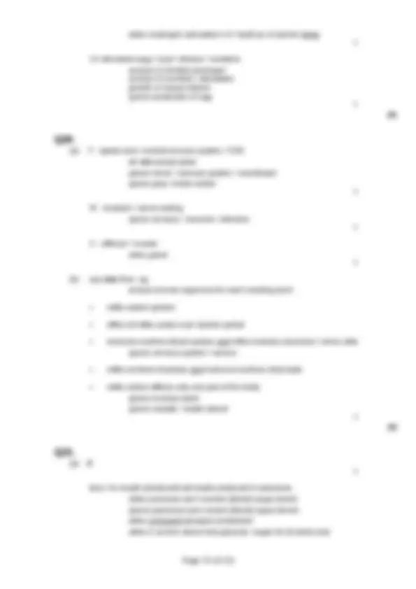 all homeostasis questions from all past papers | Exams Biology | Docsity