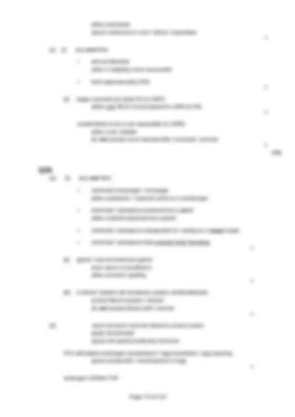 all homeostasis questions from all past papers | Exams Biology | Docsity