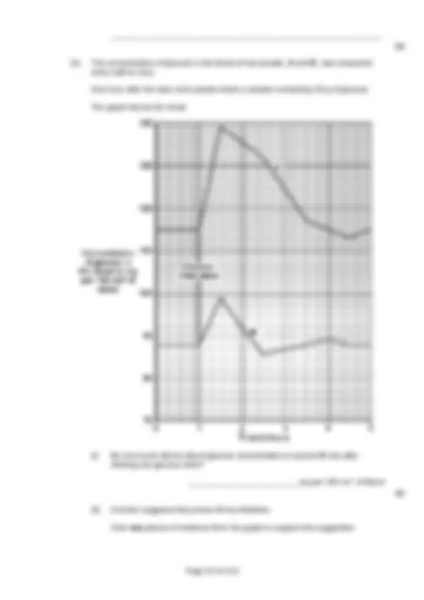 all homeostasis questions from all past papers | Exams Biology | Docsity