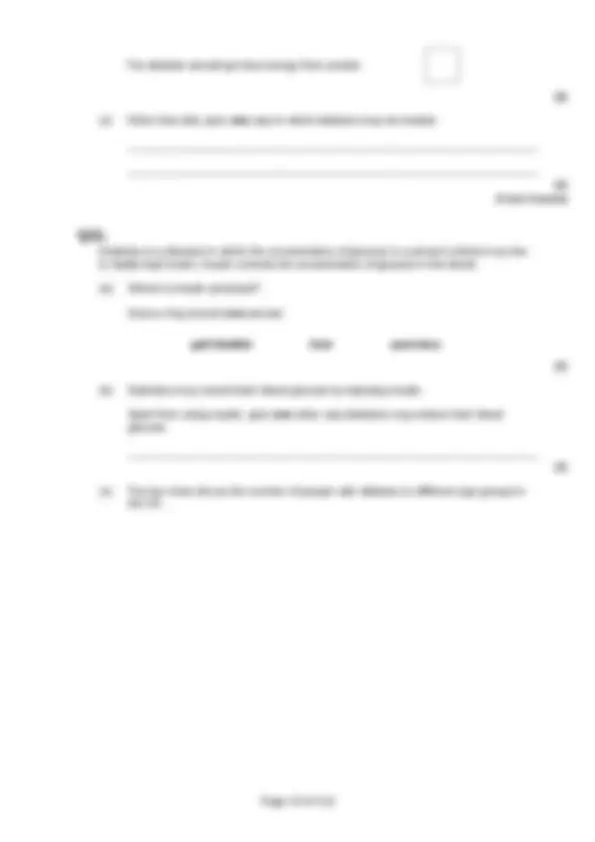 all homeostasis questions from all past papers | Exams Biology | Docsity