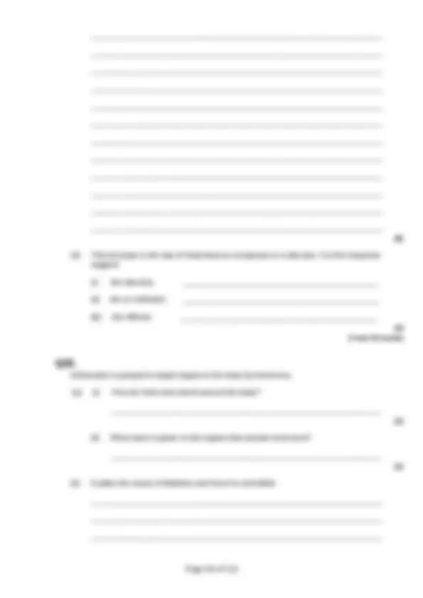 all homeostasis questions from all past papers | Exams Biology | Docsity