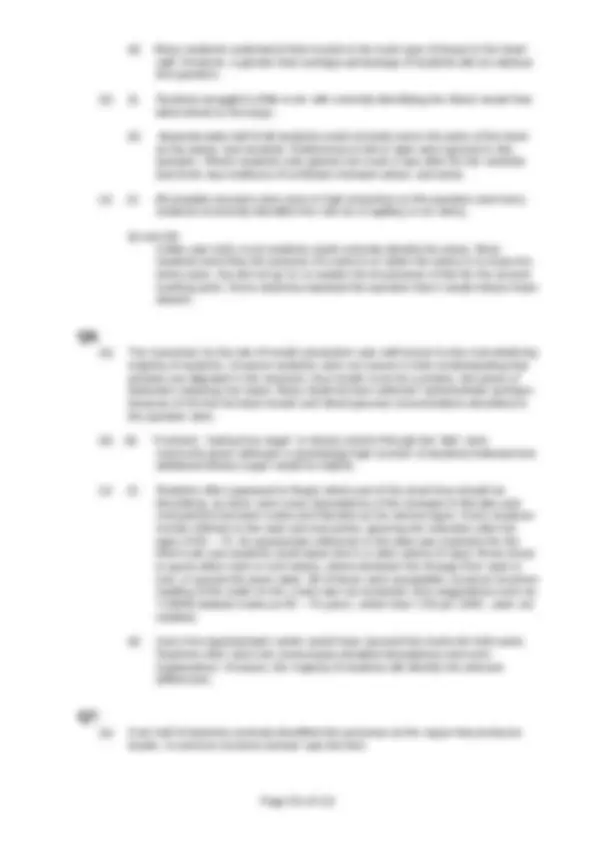 all homeostasis questions from all past papers | Exams Biology | Docsity