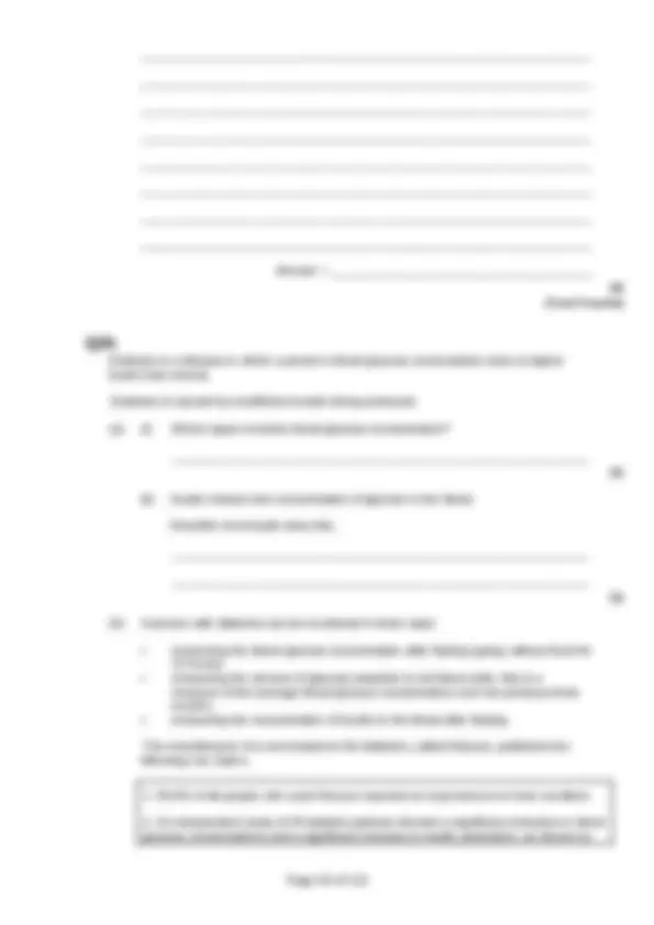 all homeostasis questions from all past papers | Exams Biology | Docsity