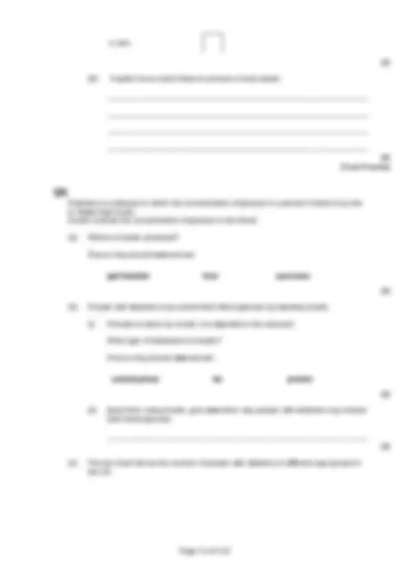 all homeostasis questions from all past papers | Exams Biology | Docsity