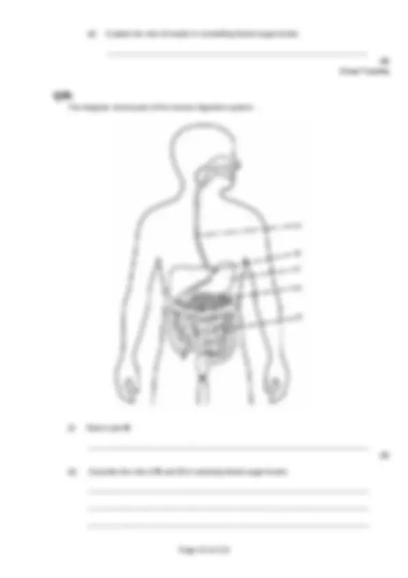 all homeostasis questions from all past papers | Exams Biology | Docsity