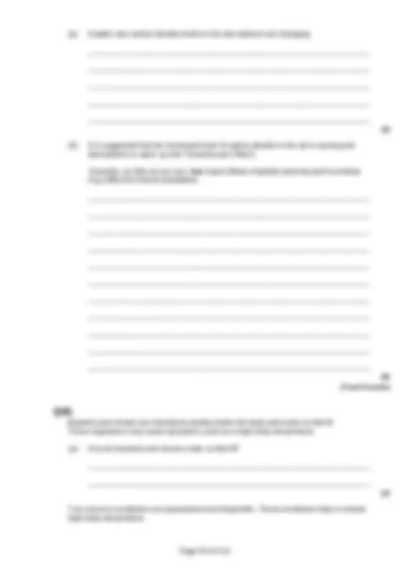 all homeostasis questions from all past papers | Exams Biology | Docsity