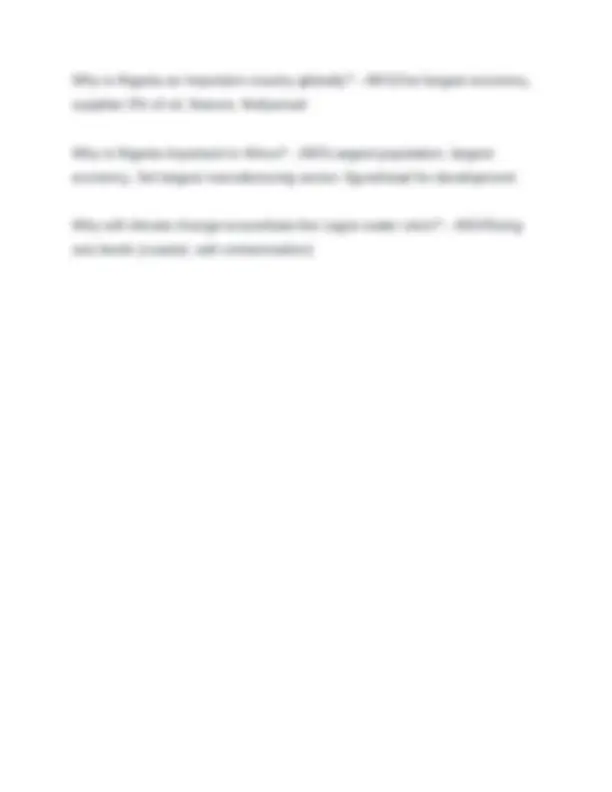 GCSE AQA GEOGRAPHY PAPER 2 CASE STUDIES & EXAMPLES 2025-2026. QUIZS ...
