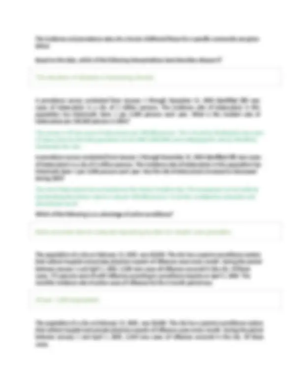 NR503 Epidemiology Final Exam ( Version 2).docx | Exams Nursing | Docsity