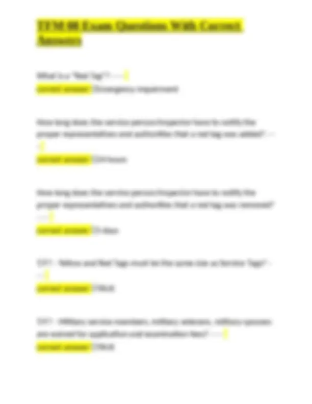 TFM 08 Exam Questions and Answers: Fire Protection Sprinkler Systems in Texas | Exams Safety and ...