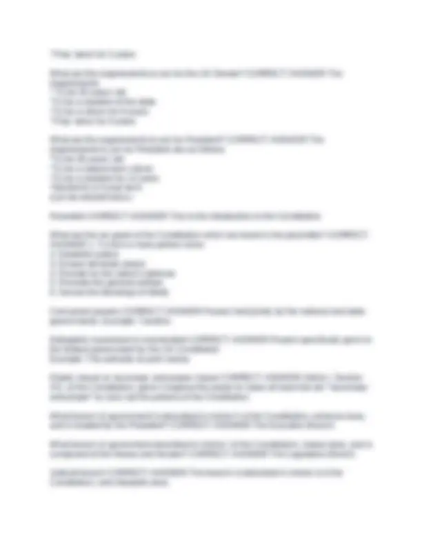 Florida Civics EOC Review Questions with Correct Answers | Exams ...