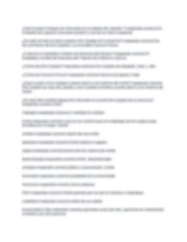 Preguntas de Comprensión sobre Don Quijote de la Mancha | Exams ...