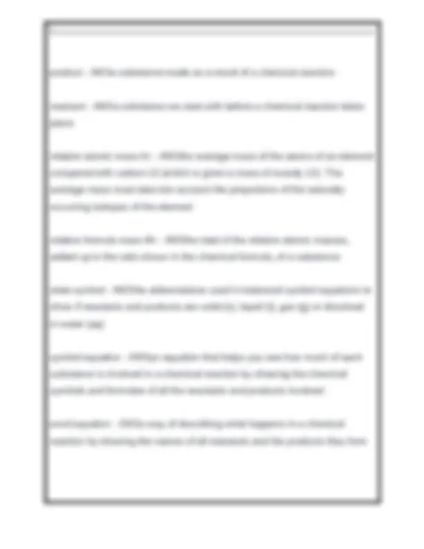 AQA GCSE Chemistry - Quantitative Chemistry Questions & Correct Answers ...