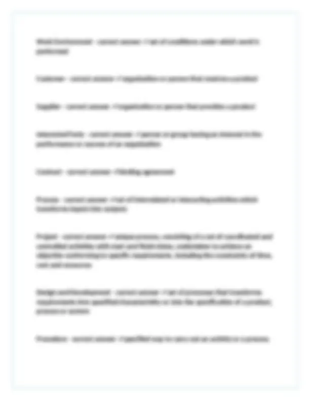 Quality Management Terms and Definitions: A Glossary for Students ...