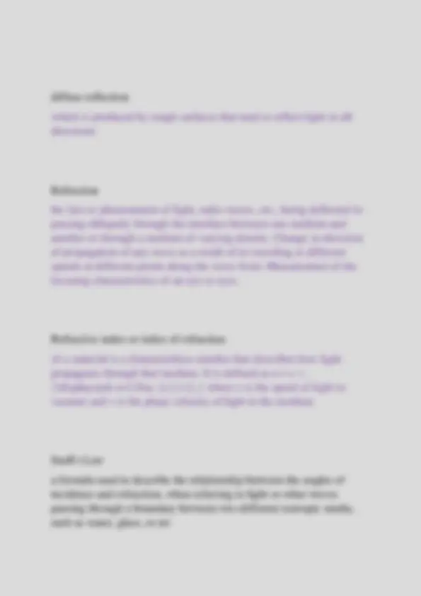 OPTICS SCIENCE OLYMPIAD EXAM (ACTUAL 2025/2026) QUESTIONS AND VERIFIED ...