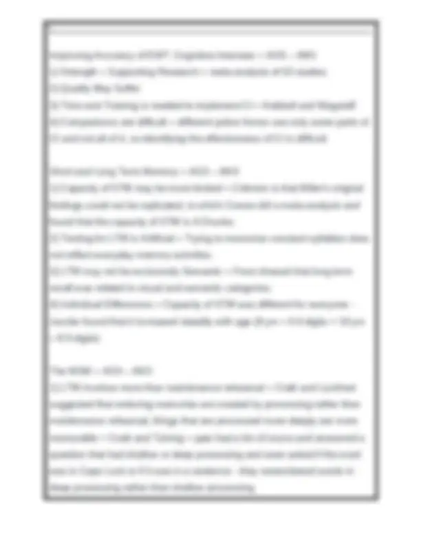 AQA Psychology - Memory: AO3 Latest 2025-2026 - Questions & Answers ...