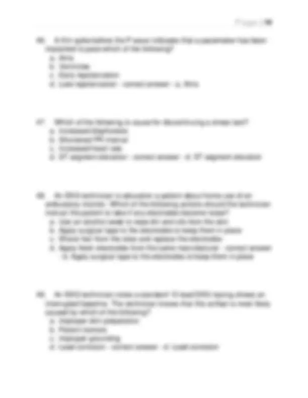 EKG Technician Practice Test: Real Verified Questions and Answers ...