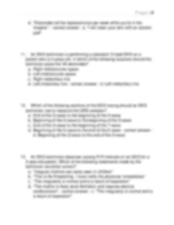 EKG Technician Practice Test: Real Verified Questions and Answers ...