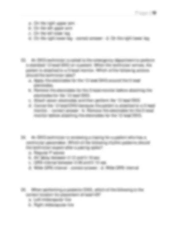 EKG Technician Practice Test: Real Verified Questions and Answers ...