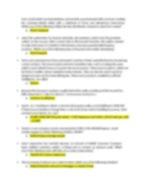 Insurance Principles Practice Questions with Verified Answers | Exams ...