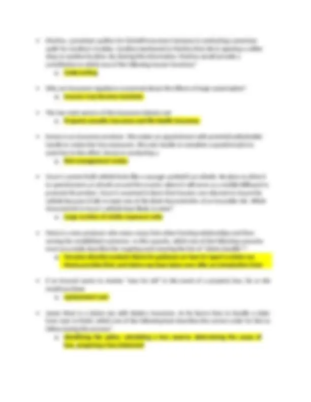 Insurance Principles Practice Questions with Verified Answers | Exams ...