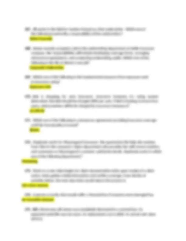 Insurance Principles Practice Questions with Verified Answers | Exams ...