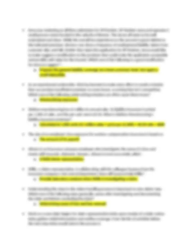 Insurance Principles Practice Questions with Verified Answers | Exams ...