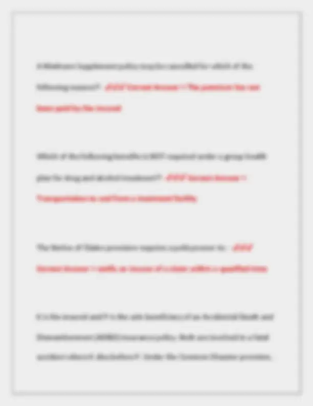 XCEL LIFE AND HEALTH INSURANCE FINAL EXAM TEST | COMPLETE 2025 ACTUAL ...