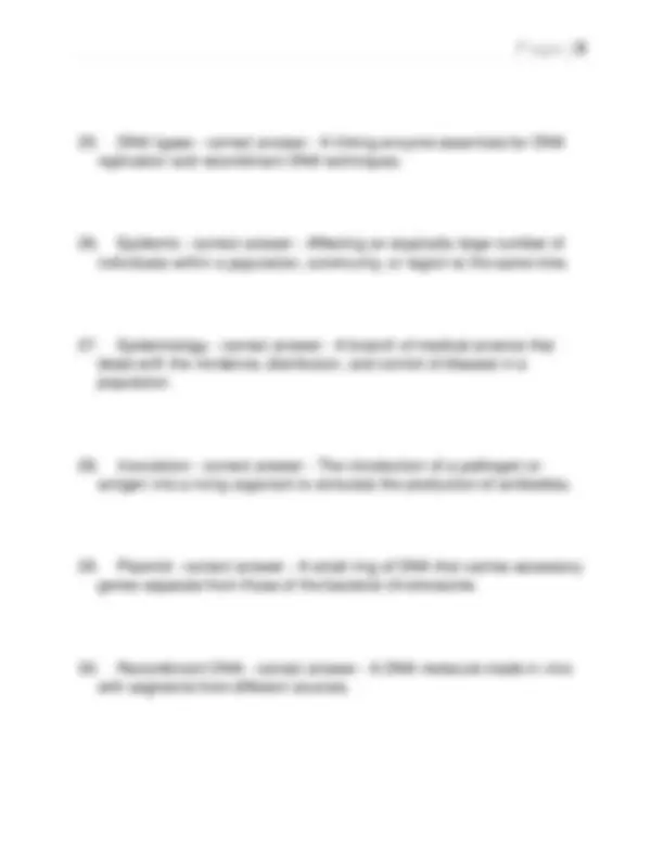 PLTW Medical Interventions Final Exam Study Guide: Verified Questions ...