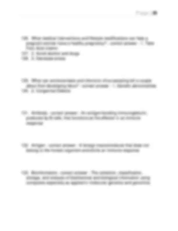 PLTW Medical Interventions Final Exam Study Guide: Verified Questions ...