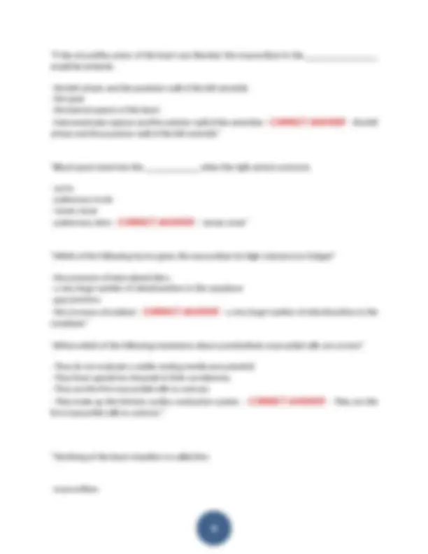 Anatomy of the Heart: Multiple Choice Questions with Solutions | Exams ...